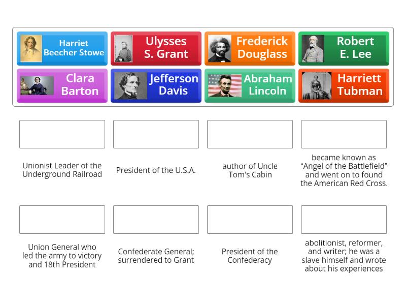 People of Civil War - Match up