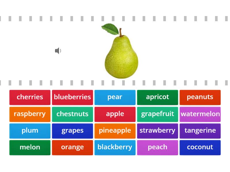 Fruit Vocab - Find the match