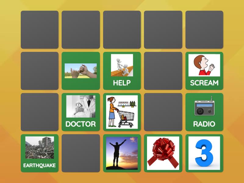 earthquake - Matching pairs