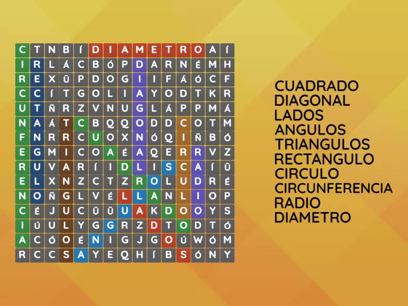 geometria - Wordsearch