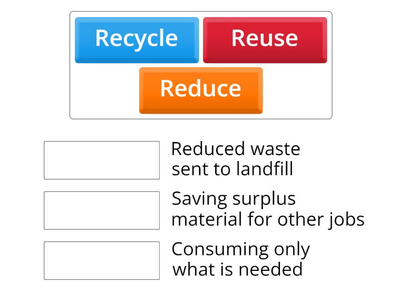 The 3 Rs 5E - Match up