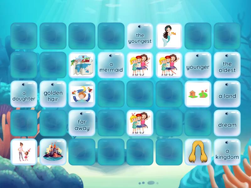 The Little Mermaid match the pairs - Parejas