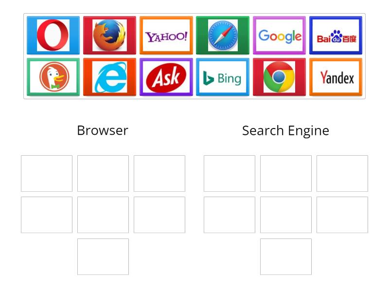 Browser or Search Engine - Group sort