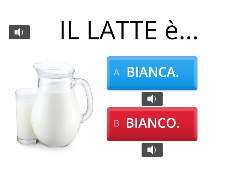 COLORI - Aggettivi - Quiz