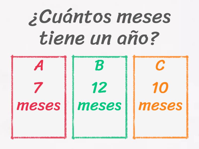 EL CALENDARIO - Quiz