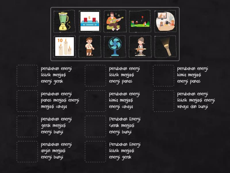 MAKE A MATCH PERUBAHAN ENERGI - Match up