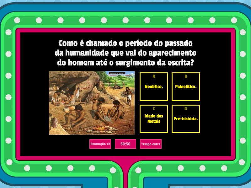 PRÉ-HISTÓRIA - Gameshow quiz