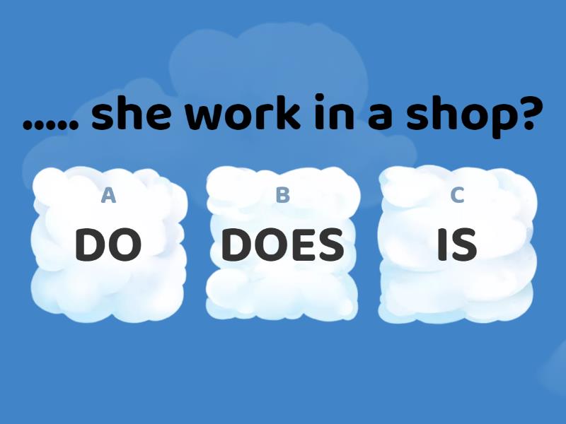 Present simple - choose the correct answer. - Quiz