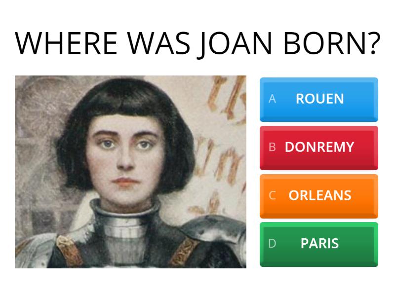 PART I / JOAN OF ARC - Quiz
