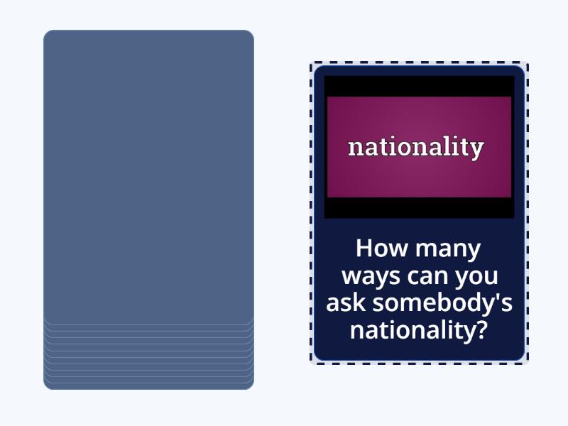 Nationality Practice - Speaking cards