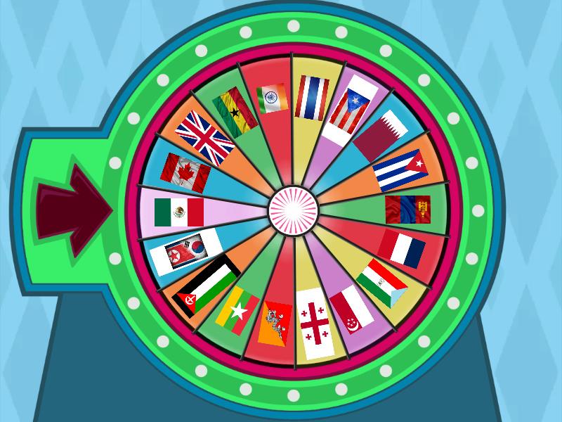 Flag wheel - Spin the wheel
