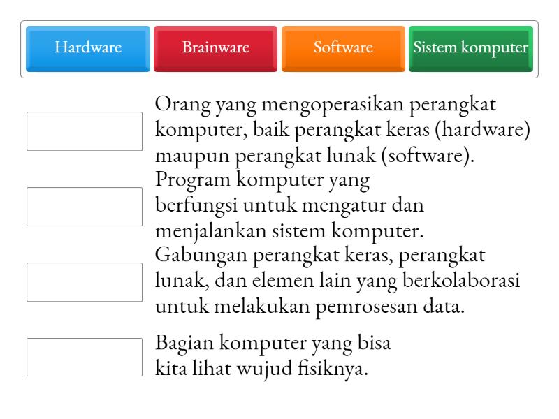 sistem komputer - Match up