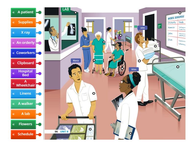 Ventures 2 Unit 8 Lesson A Diagram Advanced - Labelled diagram