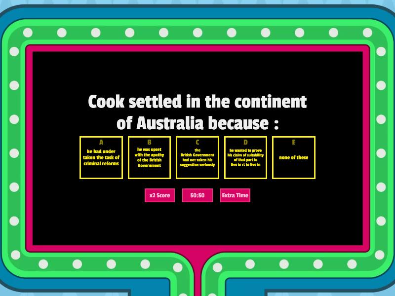 Reading Comprehension: - Gameshow quiz