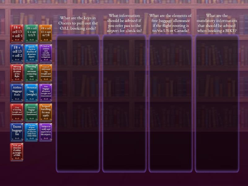 Activity 1 - Categorize