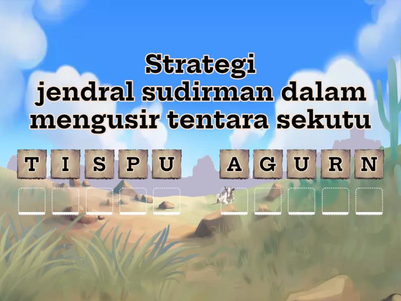 Game Materi Perang Mempertahankan Kemerdekaan - Anagrama