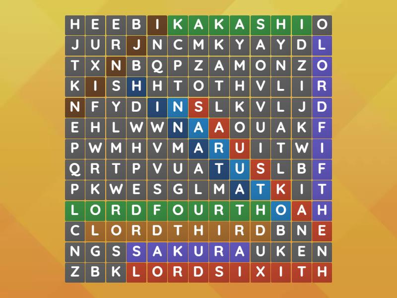 Naruto - Wordsearch
