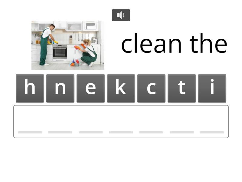Own it-2, Unit 5, chores. Listen and finish the expression - Anagram