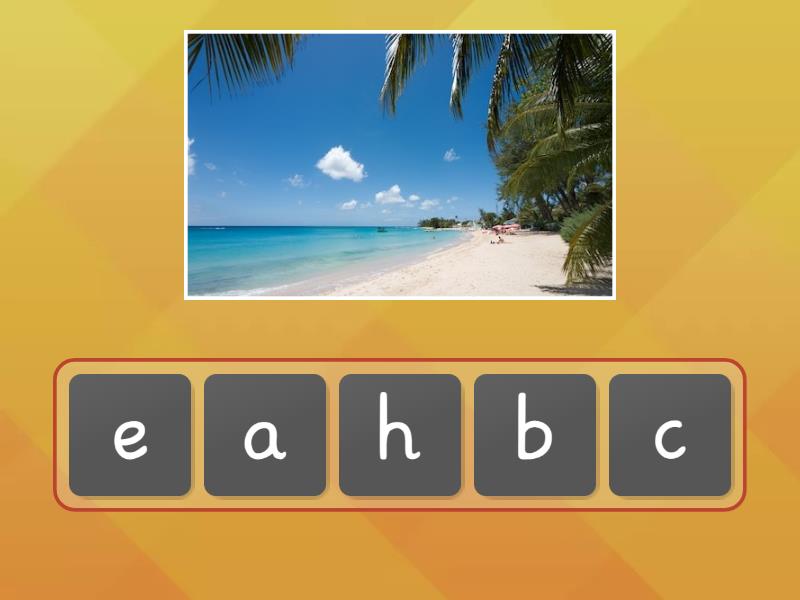 On the beach- - Anagram