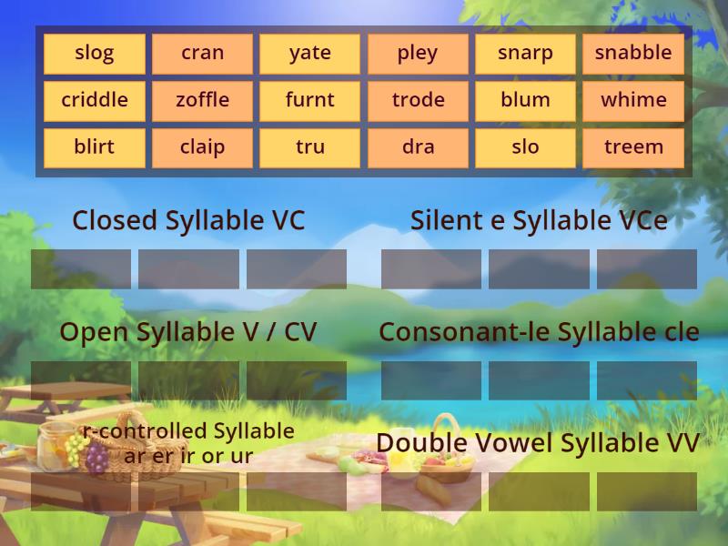 Syllable Sort 6/14/2024 - Group sort