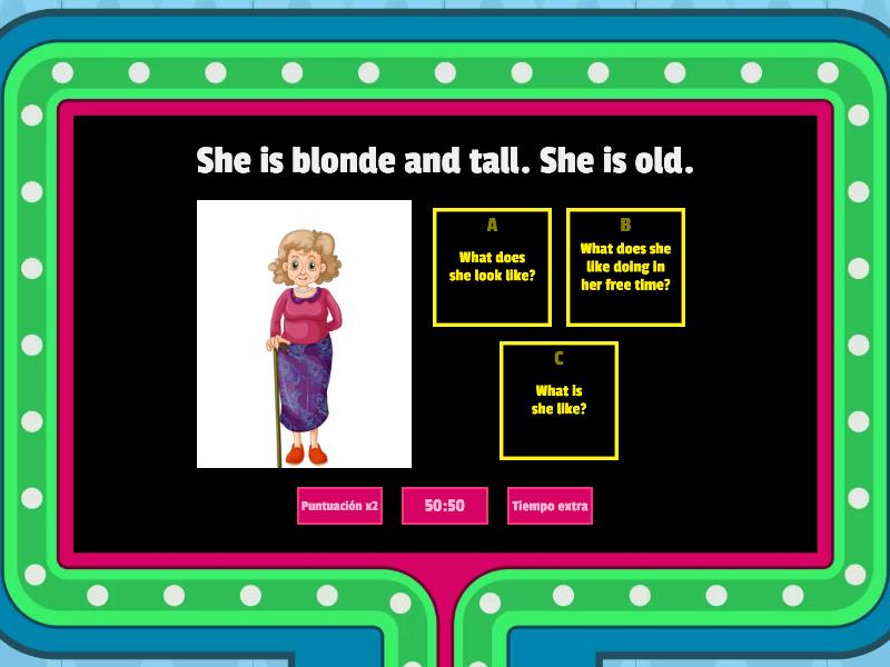 What/ look like? What /be like? - Gameshow quiz