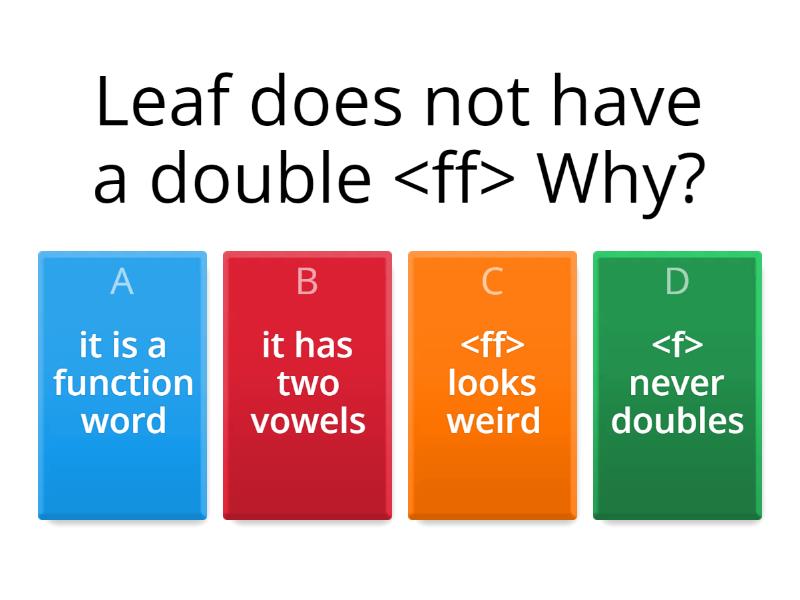f,l,s,z doubles - Quiz