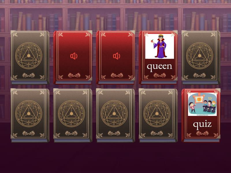 pairs Phonics qu (QU - WORDS) - Matching pairs