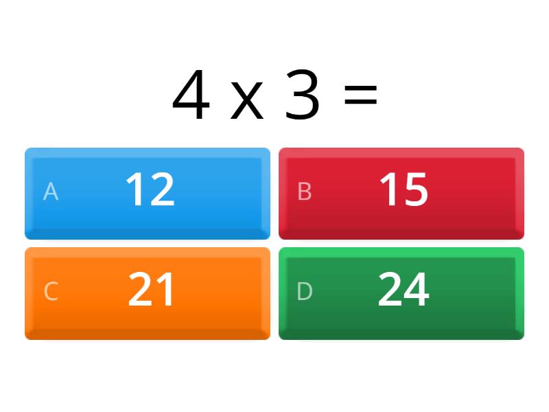 Multiplication and Division - Quiz