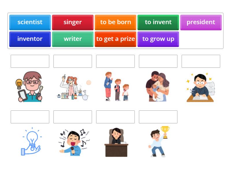 Biography Vocabulary 1 - Match up