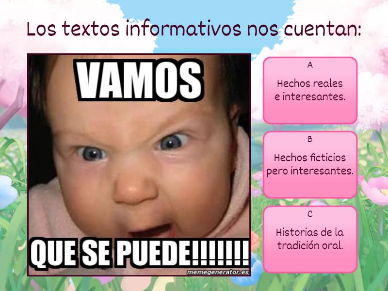 Actividad: Texto Informativo - 5to - Quiz