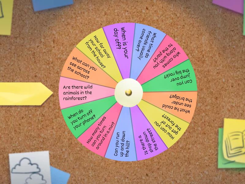 7th week 5 warm up 45/90 - Spin the wheel