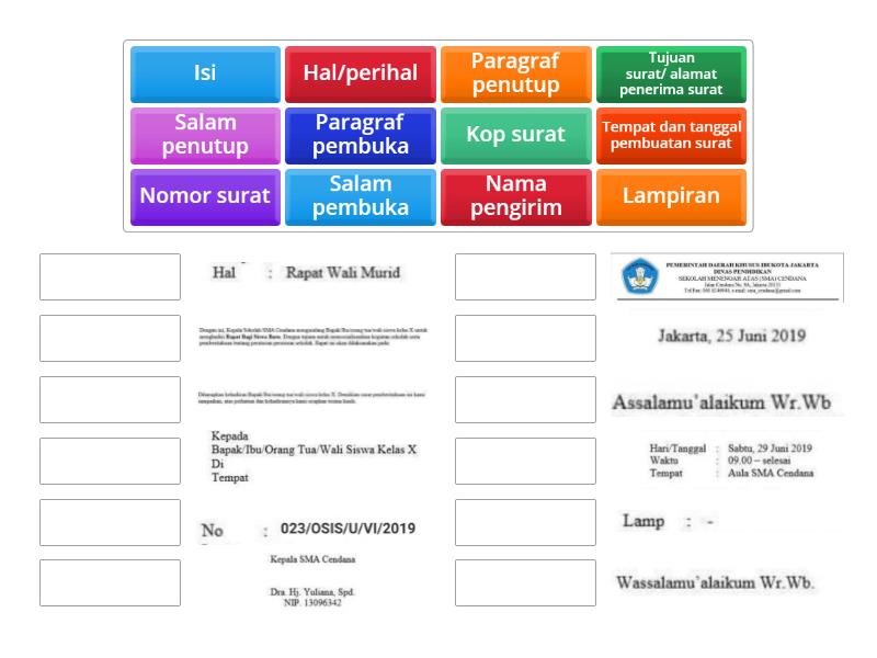 STRUKTUR SURAT RESMI - Match up