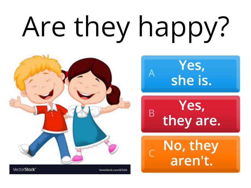 Verb be - Short questions - Quiz