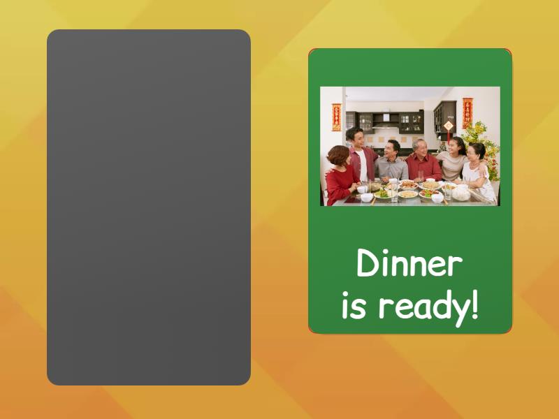 Dinner (words) - Speaking cards