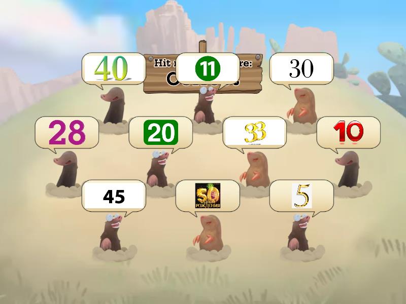 Numbers - Whack-a-mole