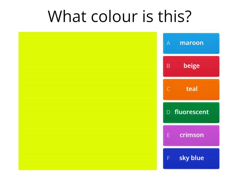 Colours - Quiz