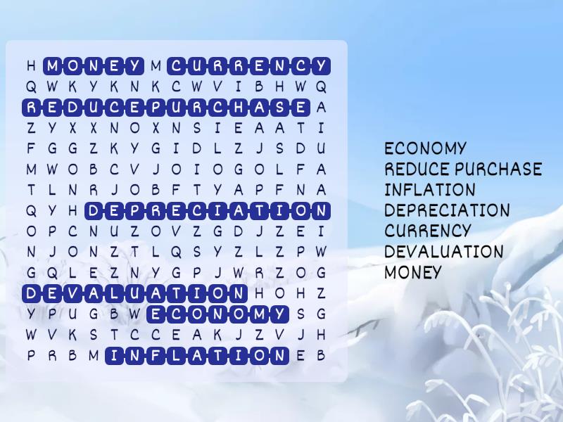 INFLATION - Wordsearch