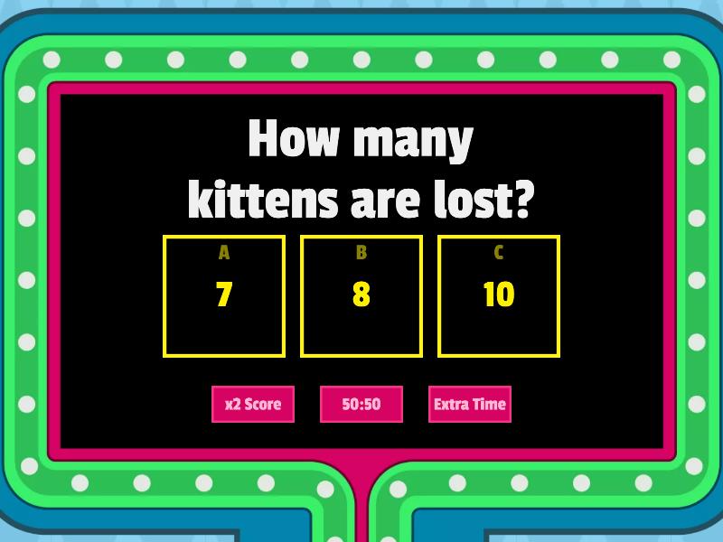 Lost Kittens 1 - Gameshow quiz