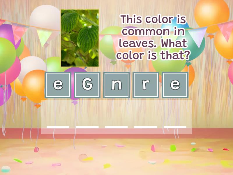 Guess The Color! - Anagram