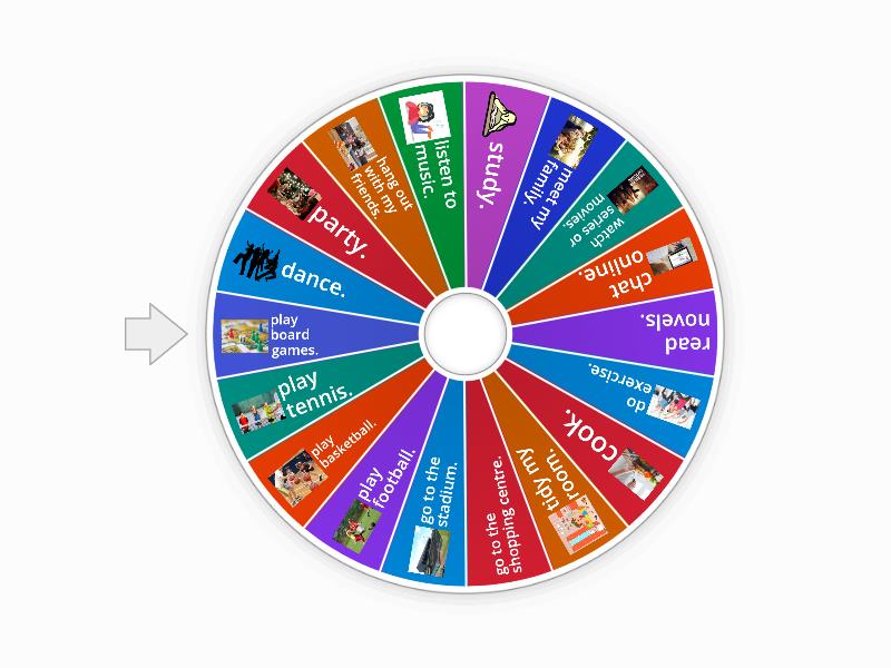 PLANS FOR NEXT WEEKEND - Spin the wheel