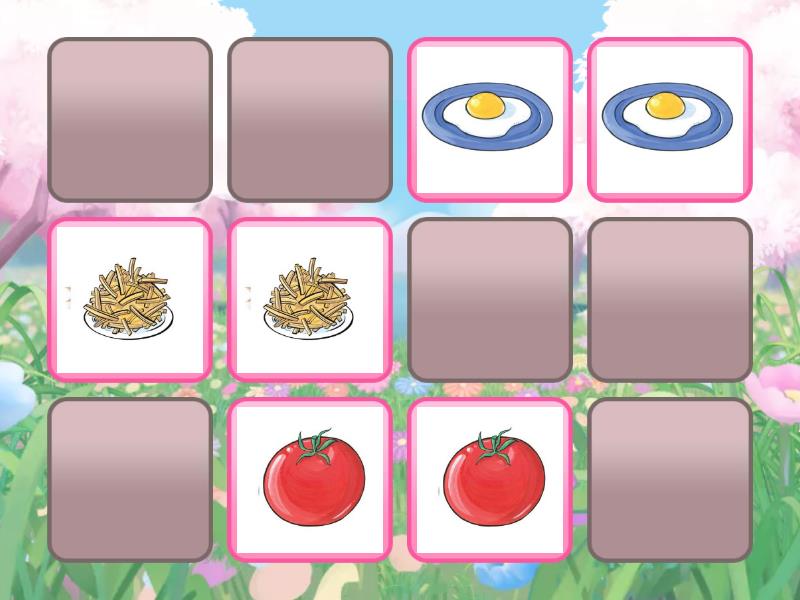 Kids box starter Food - Matching pairs