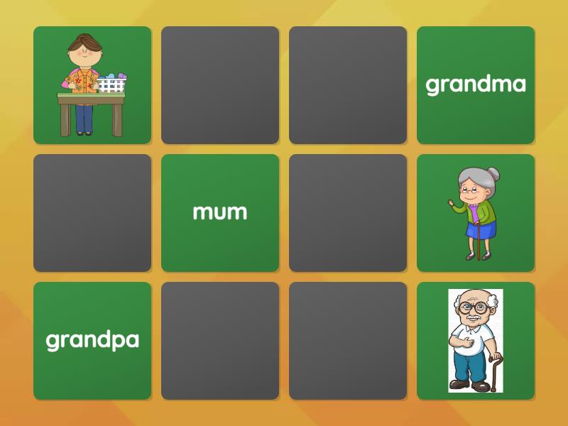 Spotlight 3 Module 2 Unit 3a Family - Matching pairs