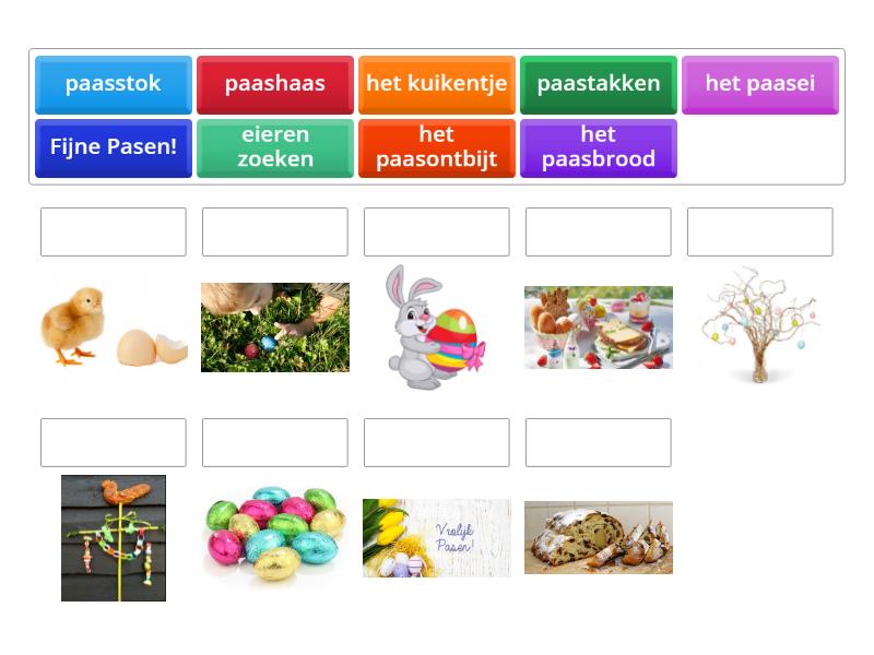 Nederlands feest: Pasen - Match up