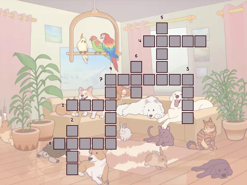 A2 Friendly pets - Crossword