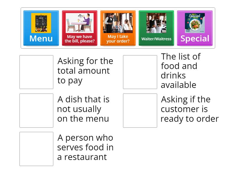 Matching the correct definition - Match up