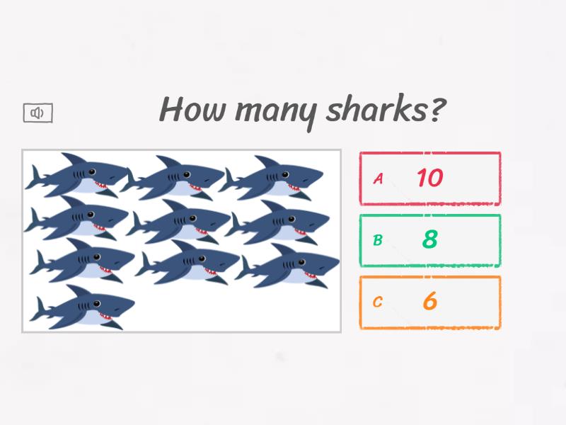 SEA ANIMALS - NUMBERS (PRACTICE) - Quiz