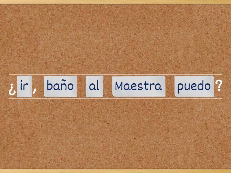 PODER: Spanish Verb - Reordenar