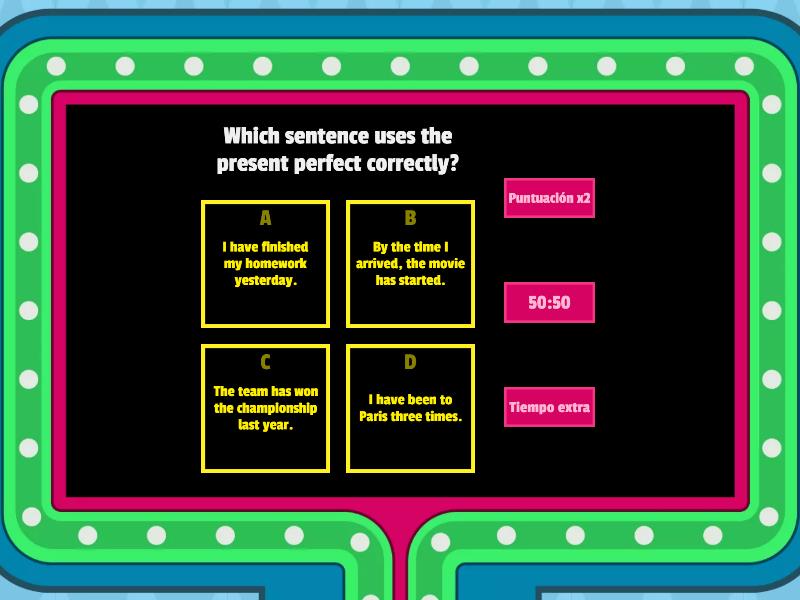 Grammar Gladiators 2.0 - Gameshow quiz