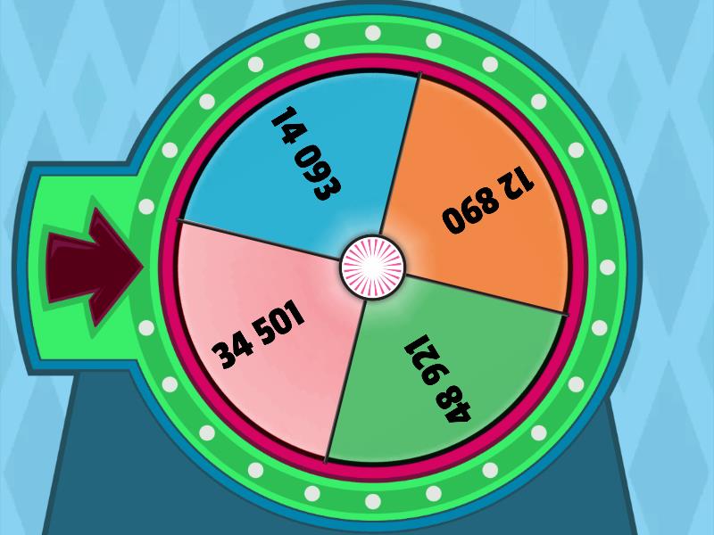 Write the numbers - Spin the wheel