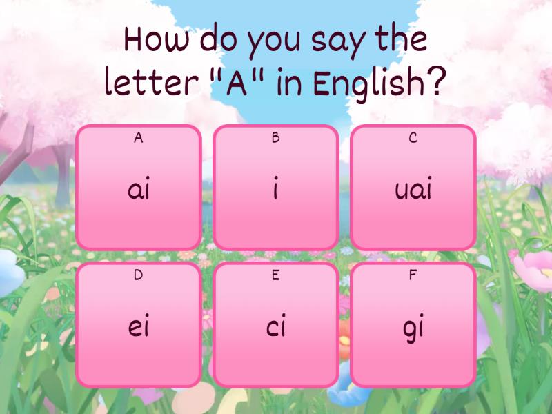 THE ALPHABET review - Quiz